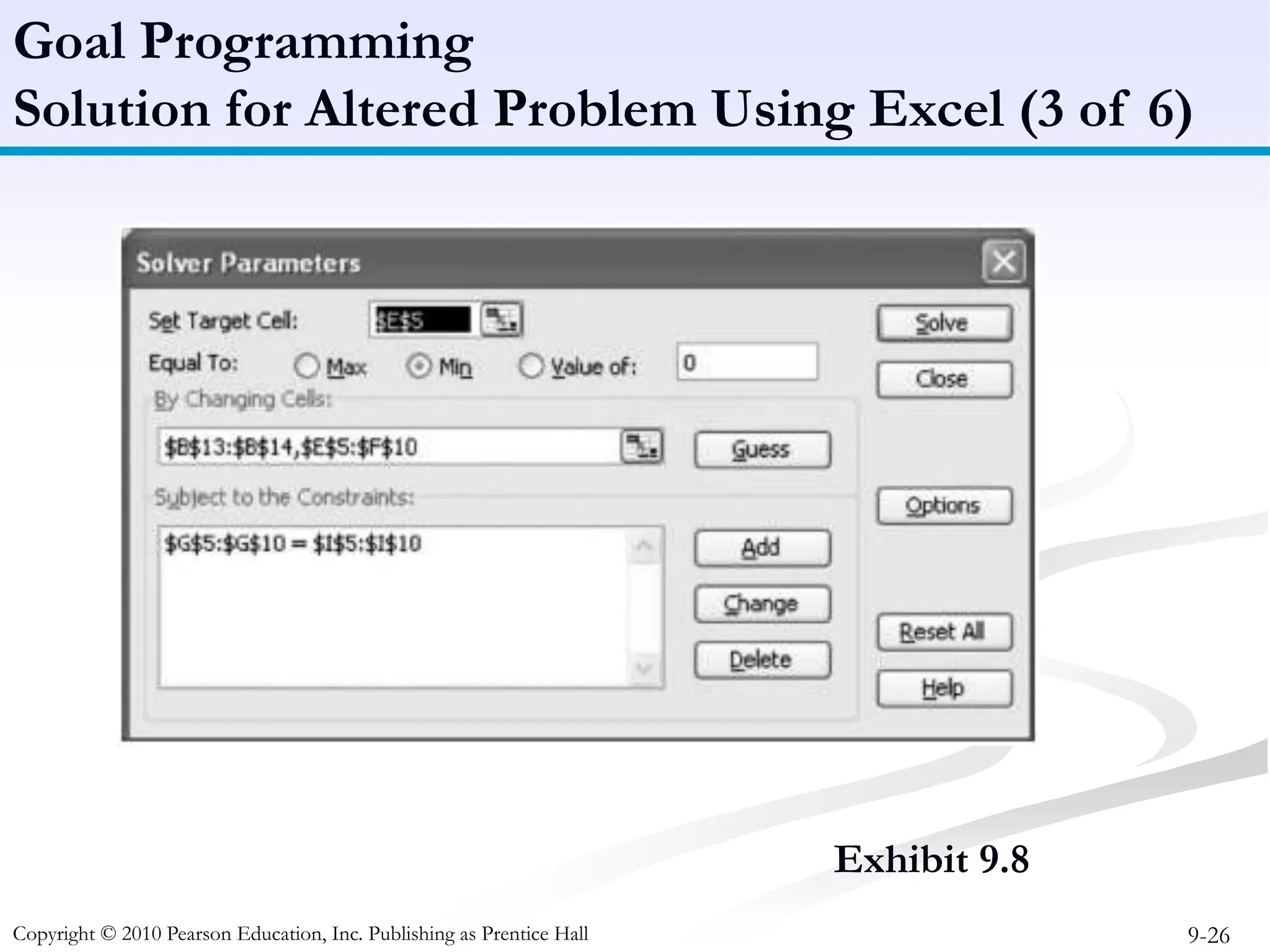 Management Science - Goal Programming Procedure | PPT