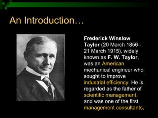 Taylorism | PPT