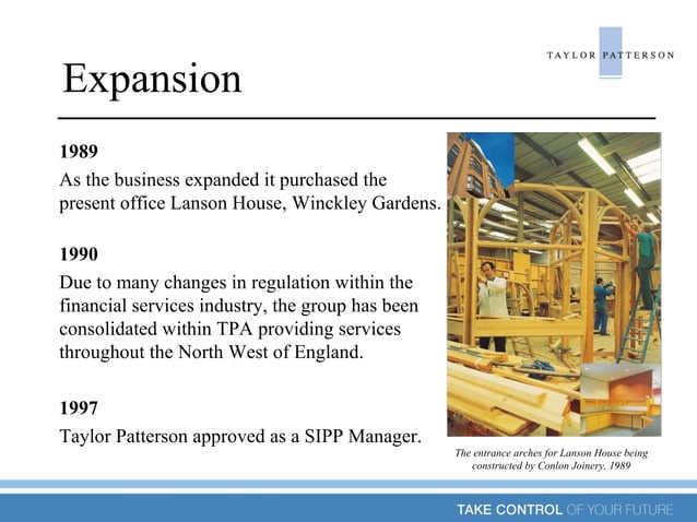 Taylor patterson company history | PPT