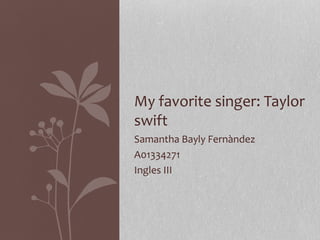 Taylor Swift | PPT