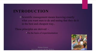 Taylor 's principles of scientificmanagement | PPTX