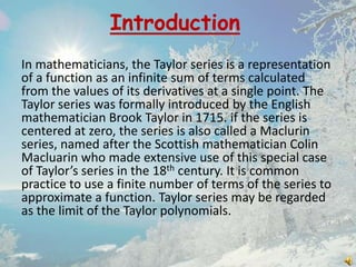 Taylor series | PPTX