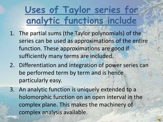 Taylor series | PPTX