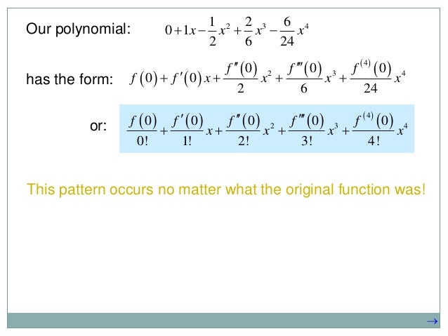 Taylor series in 1 and 2 variable