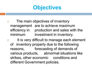Inventory management | PPT