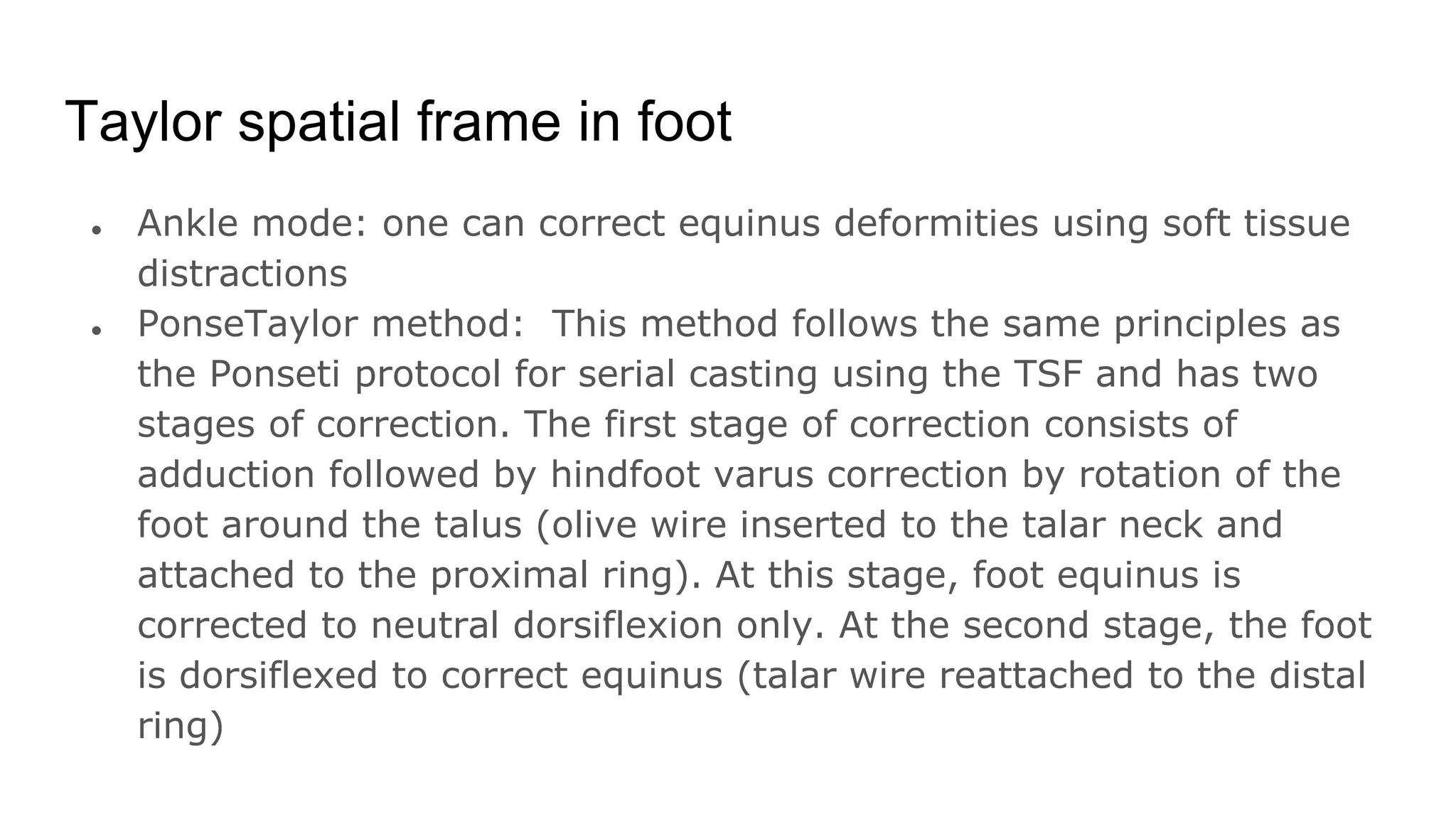 Taylor spatial frame | PPTX