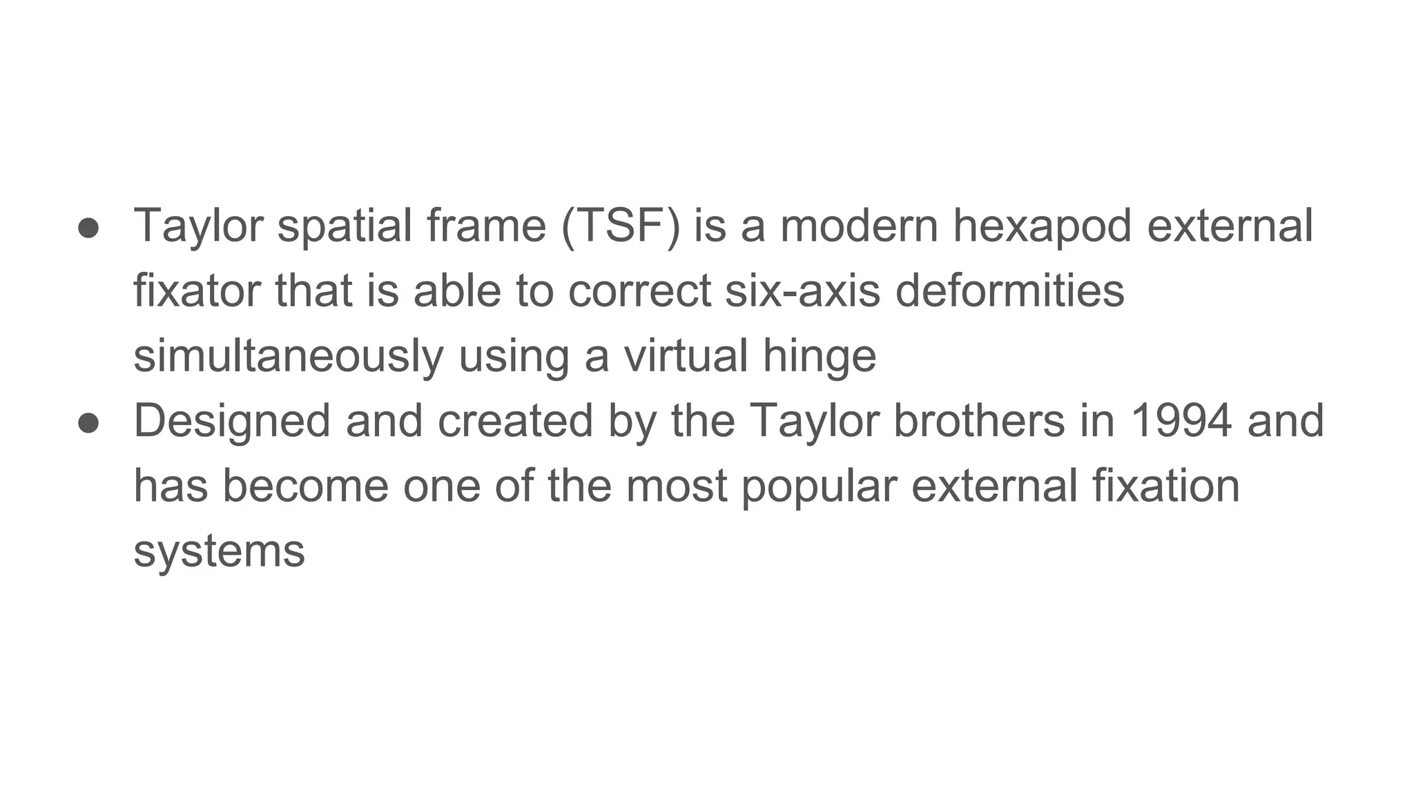 Taylor spatial frame | PPTX