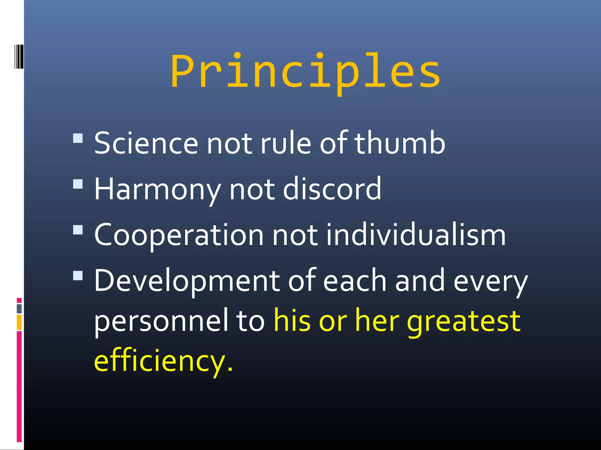 Taylors principles gp | PPT | Business Administration | Business