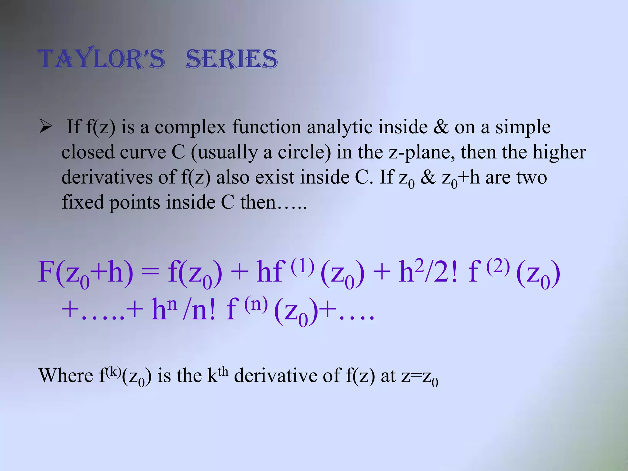 Taylor’s series | PPSX