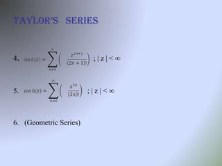 Taylor’s series | PPSX