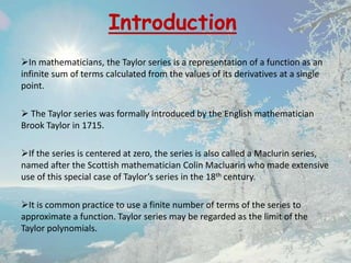 Taylor's series | PPTX