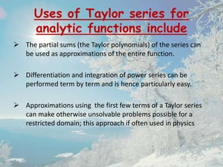 Taylor's series | PPTX
