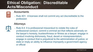 Ethical Responsibility of Tax Professionals | PPTX