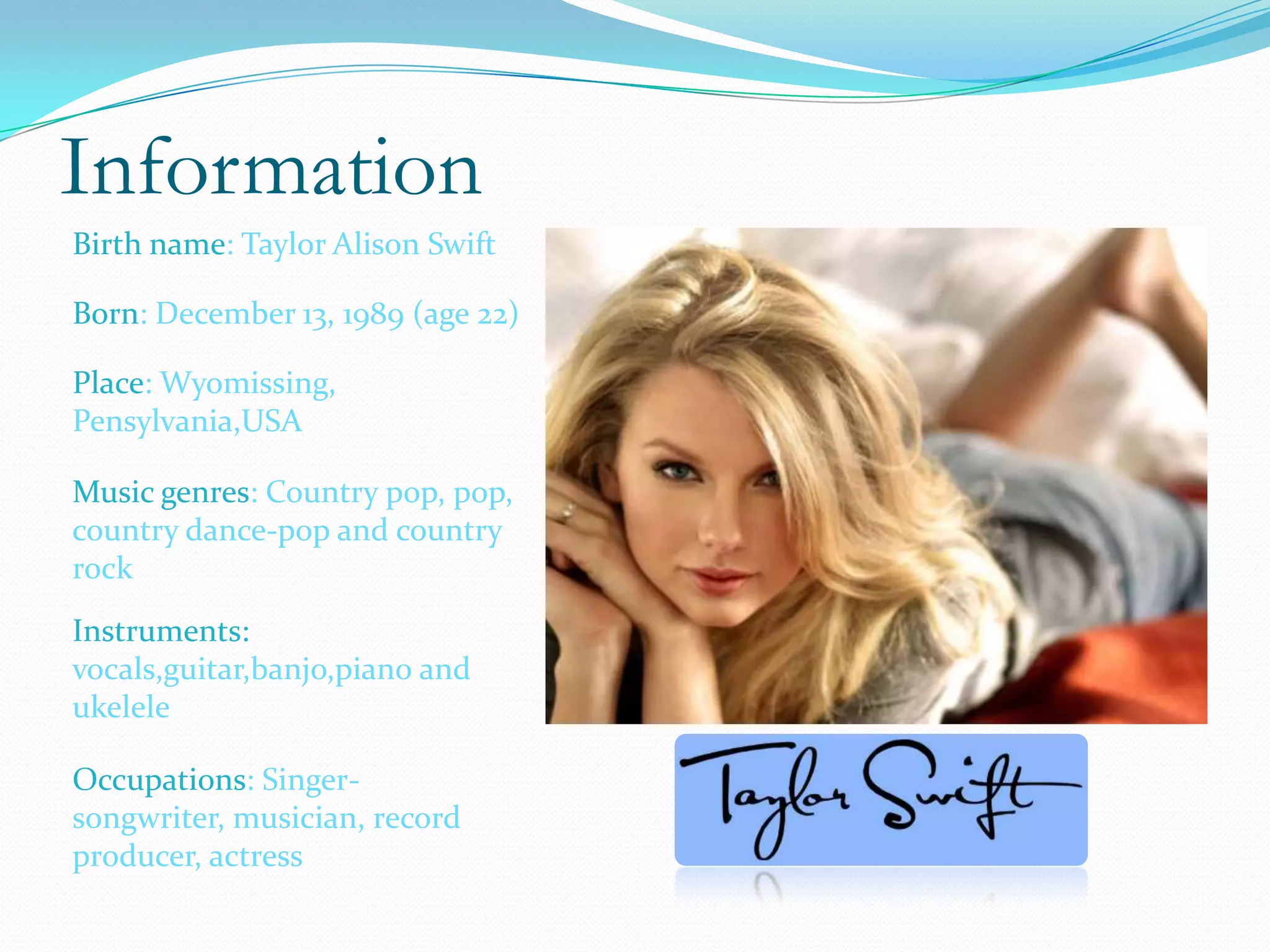 Taylor swift | PPT