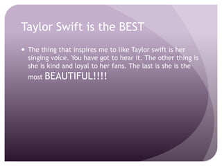 Taylor Swift | PPTX
