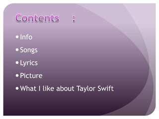 Taylor Swift | PPTX