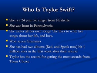 Taylor Swift | PPT