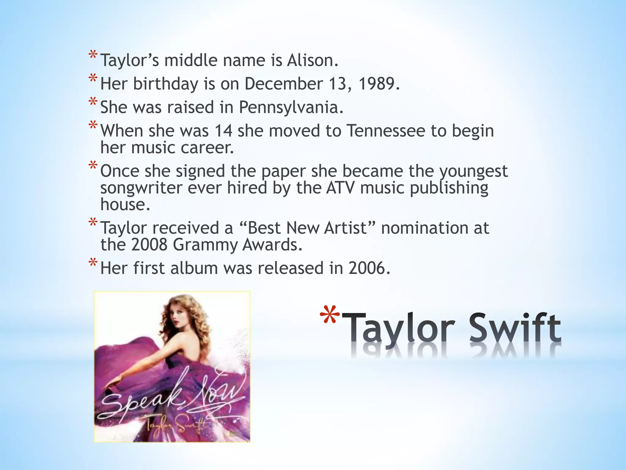 Taylor Swift | PPT