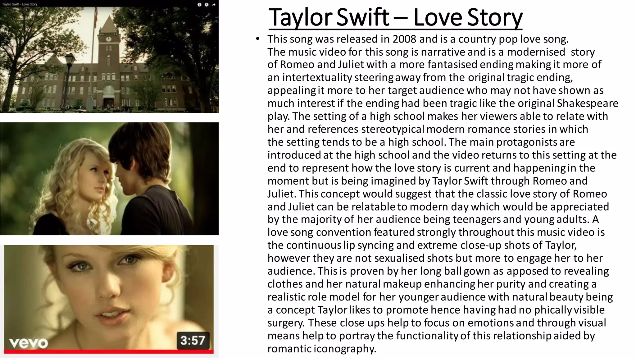 Taylor swift love story analysis | PDF
