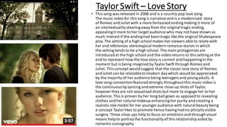 Taylor swift love story analysis | PDF