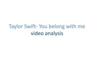 Taylor swift analysis | PPT