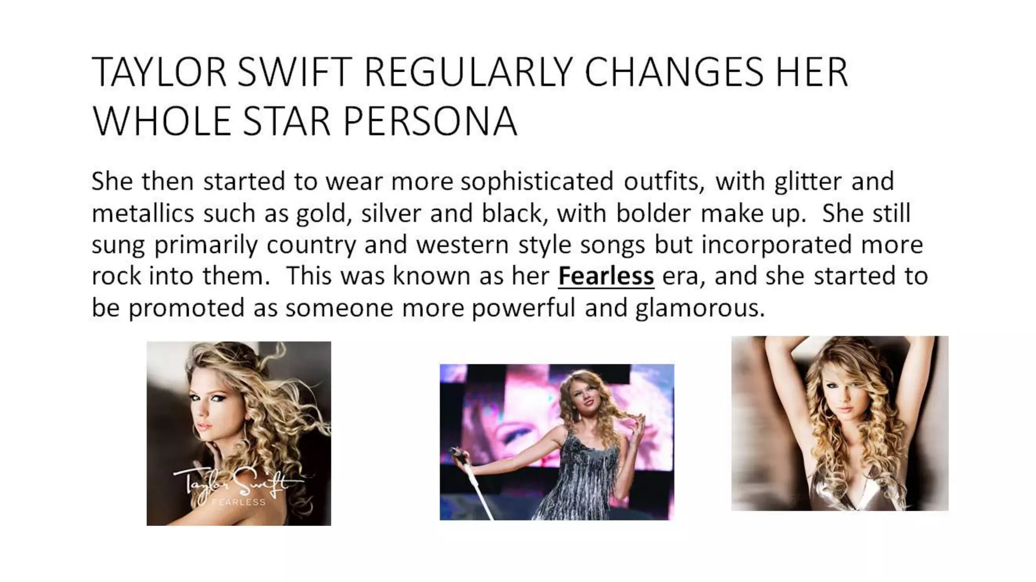 Taylor Swift and Star persona ppt | PPTX