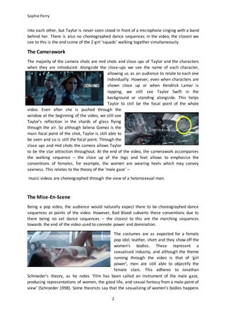 Taylor Swift - Bad Blood Analysis | DOCX