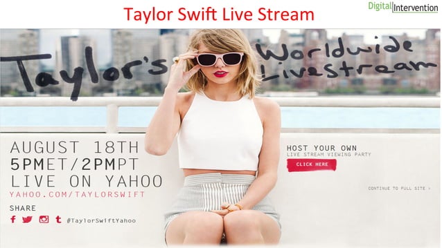 Taylor Swift Marketing Machine - Livestream | PPT