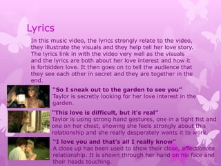 Taylor swift – love story analysis | PPTX