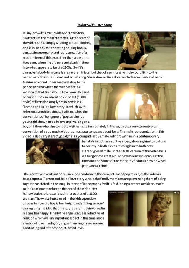 Taylor swift music video (1) | DOCX | Music Video | Genres