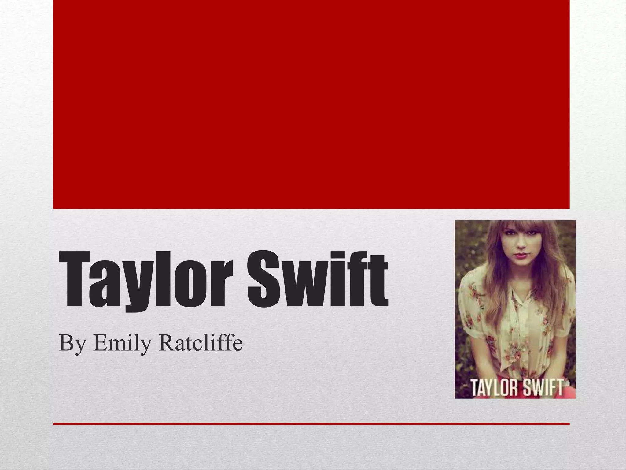 Taylor swift powerpoint | PPTX