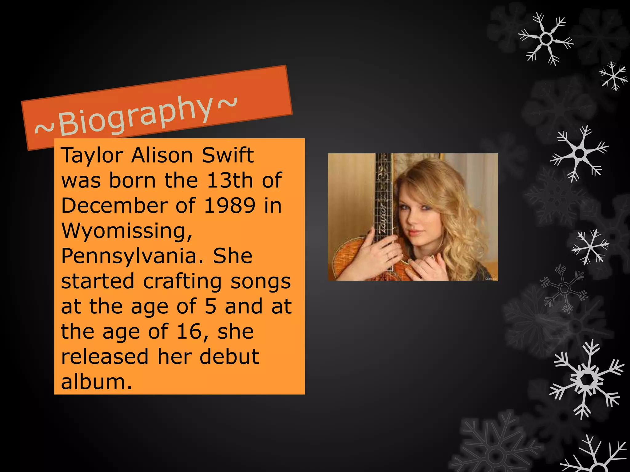Taylor swift presentation | PPTX