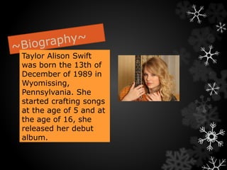 Taylor swift presentation | PPTX