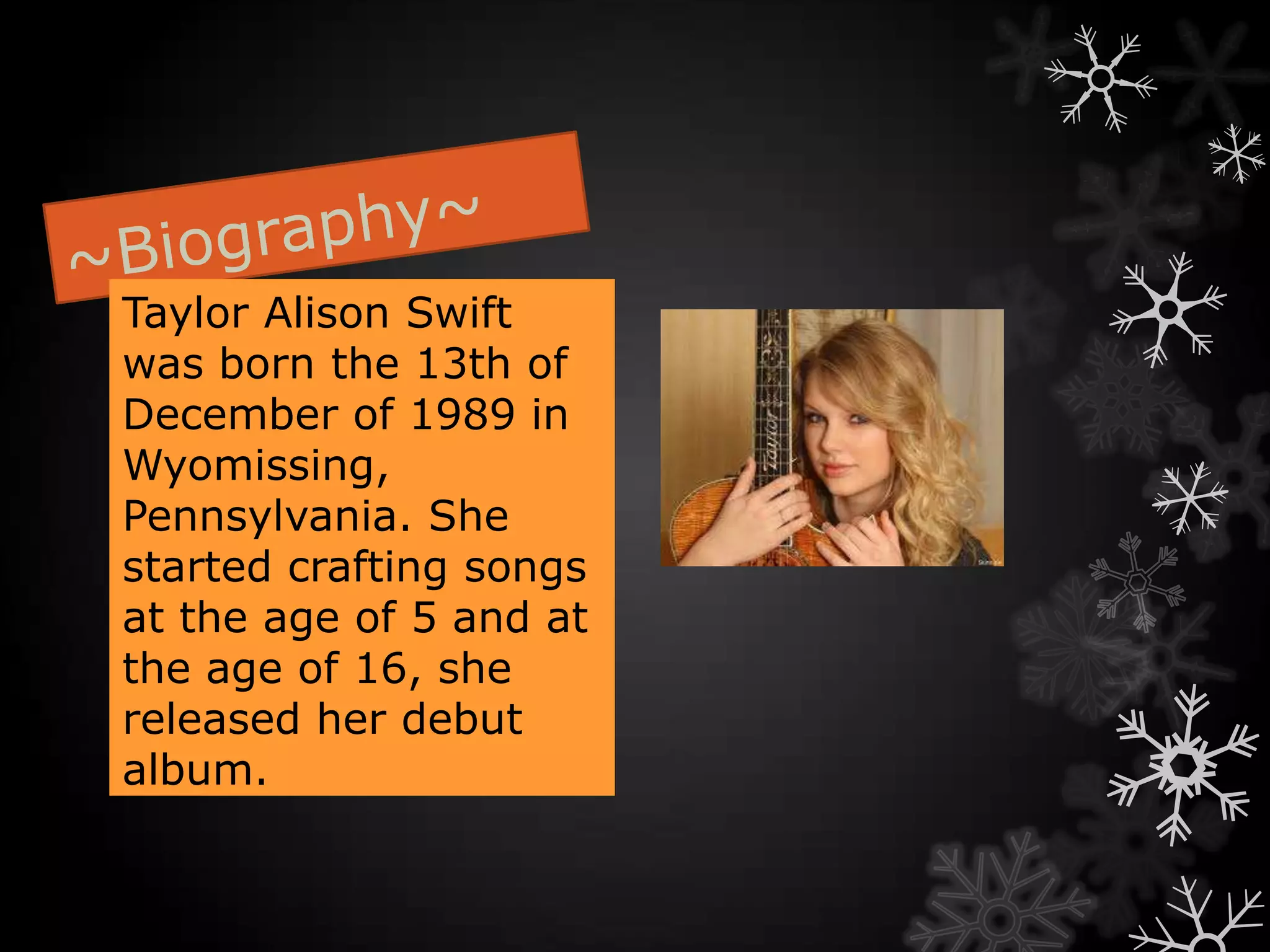 Taylor swift presentation | PPTX