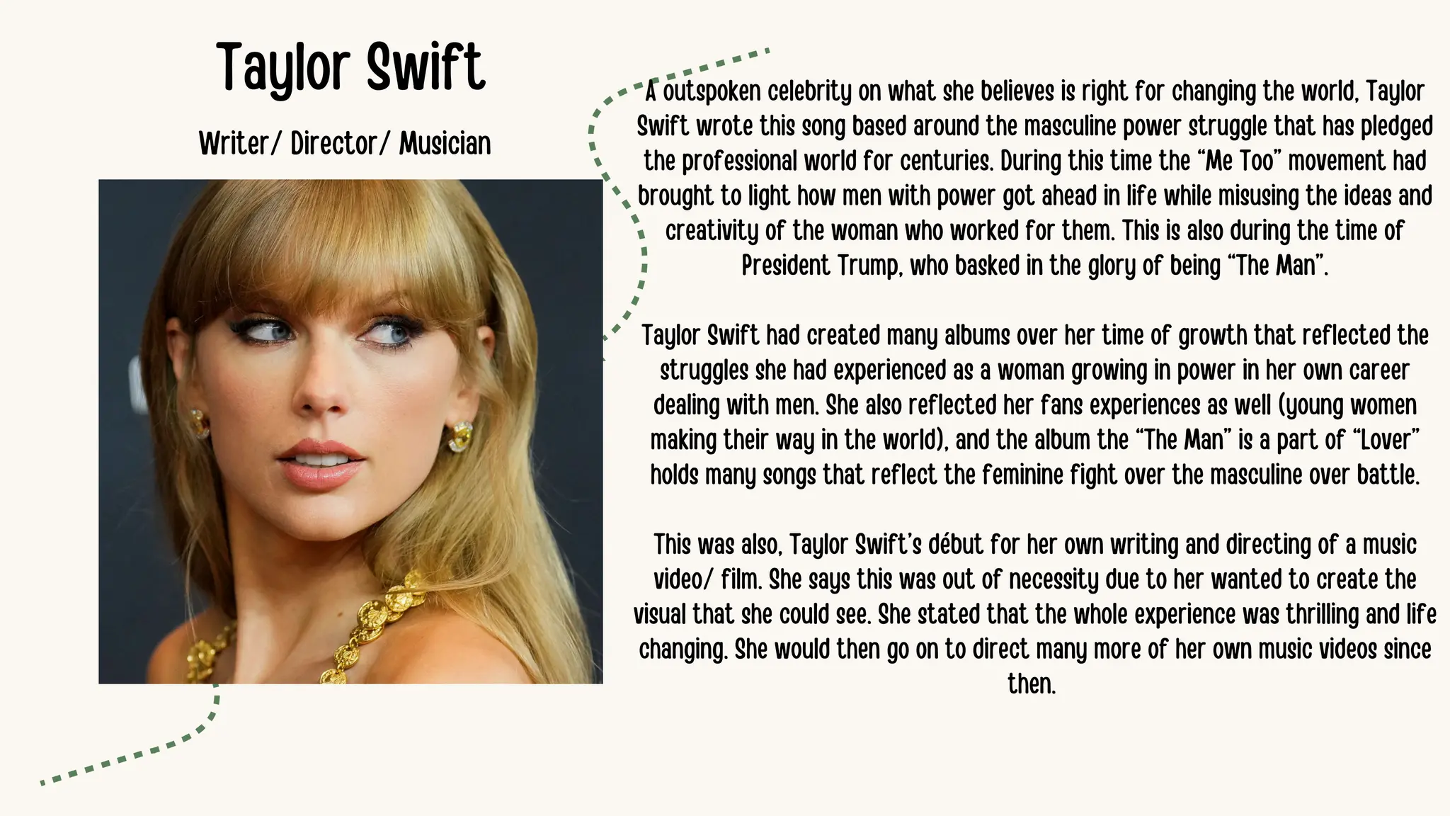 Taylor Swift The Man Music Video Production | PDF