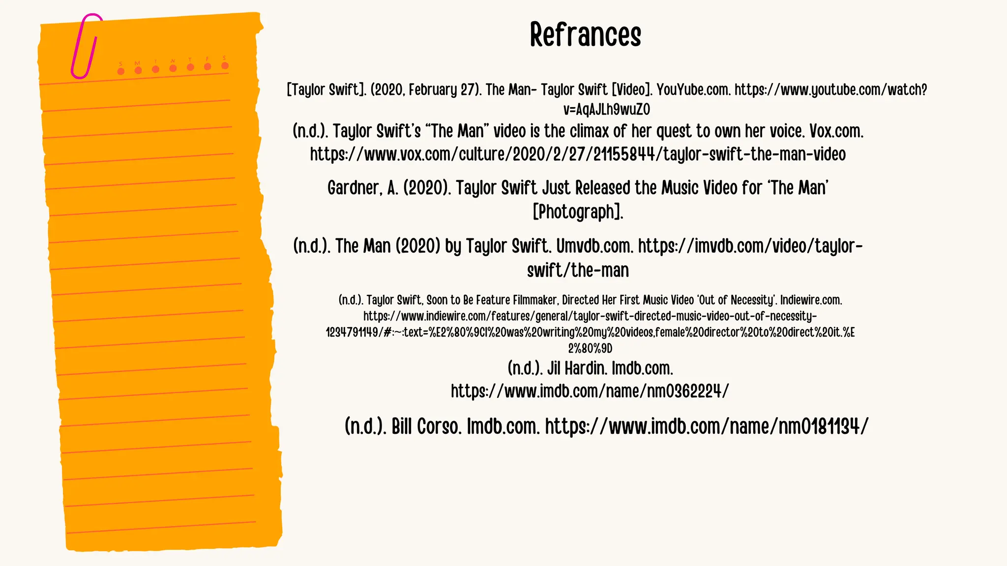 Taylor Swift The Man Music Video Production | PDF