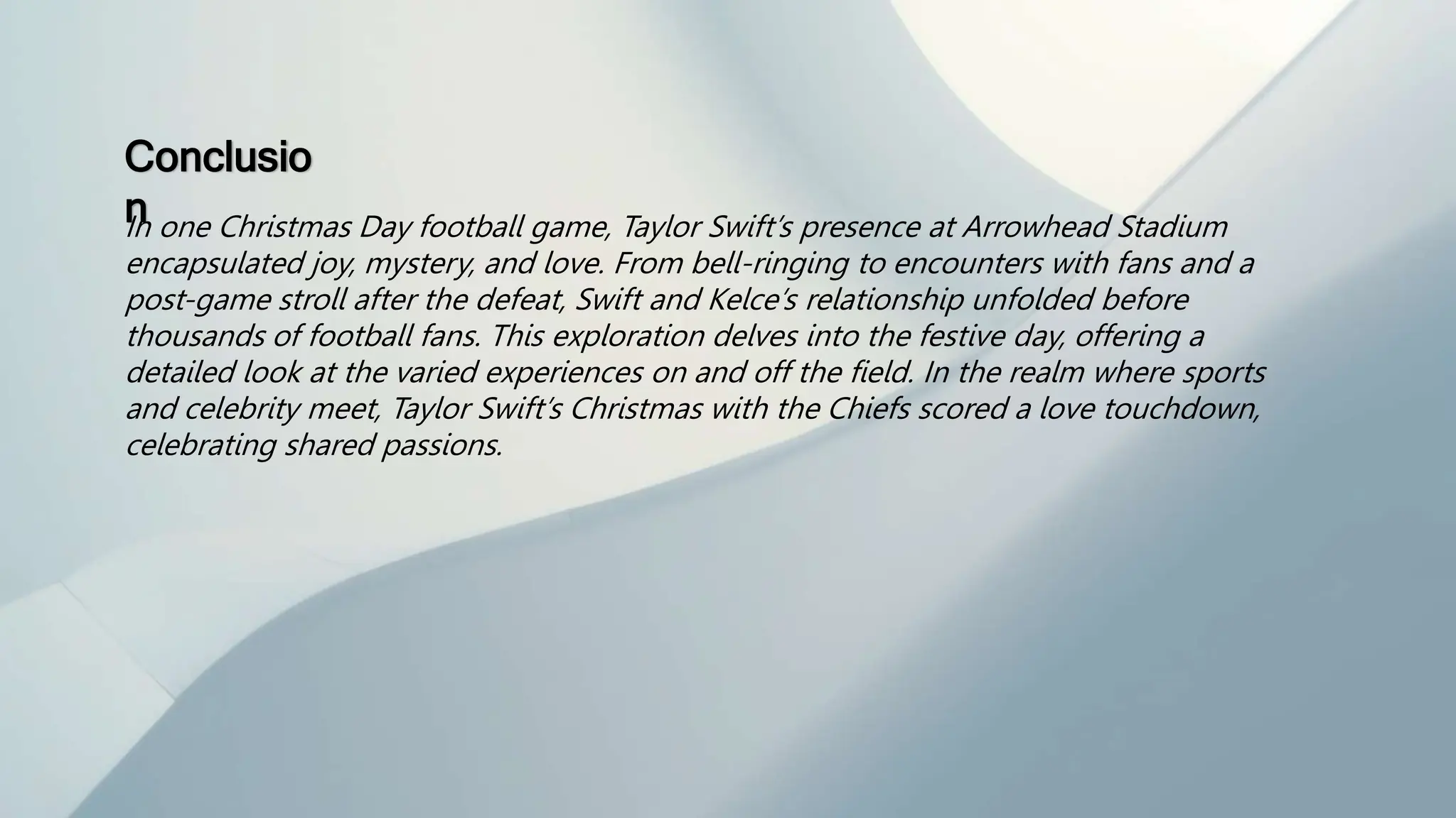 Taylor Swift & Travis Kelce: A Festive Football Fling.pptx