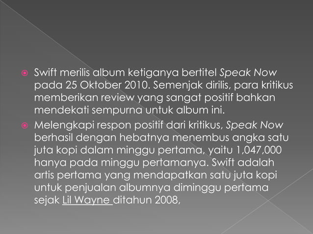 Taylor swift zulfa | PPTX