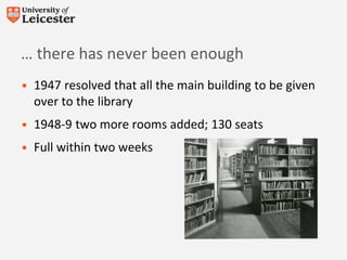 …a beacon for quality design and scholarship… The David Wilson Library ...