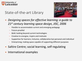 …a beacon for quality design and scholarship… The David Wilson Library ...