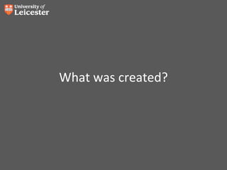 …a beacon for quality design and scholarship… The David Wilson Library ...