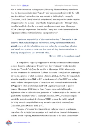 MYP: Mind The Gap [MA Assignment] | PDF