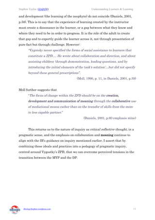 MYP: Mind The Gap [MA Assignment] | PDF