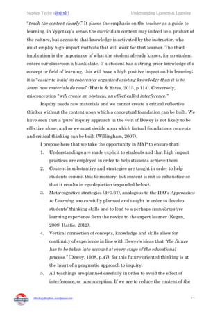 MYP: Mind The Gap [MA Assignment] | PDF