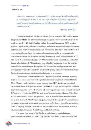 MYP: Mind The Gap [MA Assignment] | PDF | Educational Assessment ...