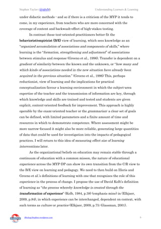 MYP: Mind The Gap [MA Assignment] | PDF