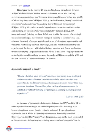 MYP: Mind The Gap [MA Assignment] | PDF