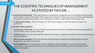 Taylorism vs Fayolism | PPTX
