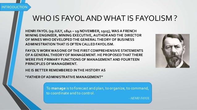 Taylorism vs Fayolism