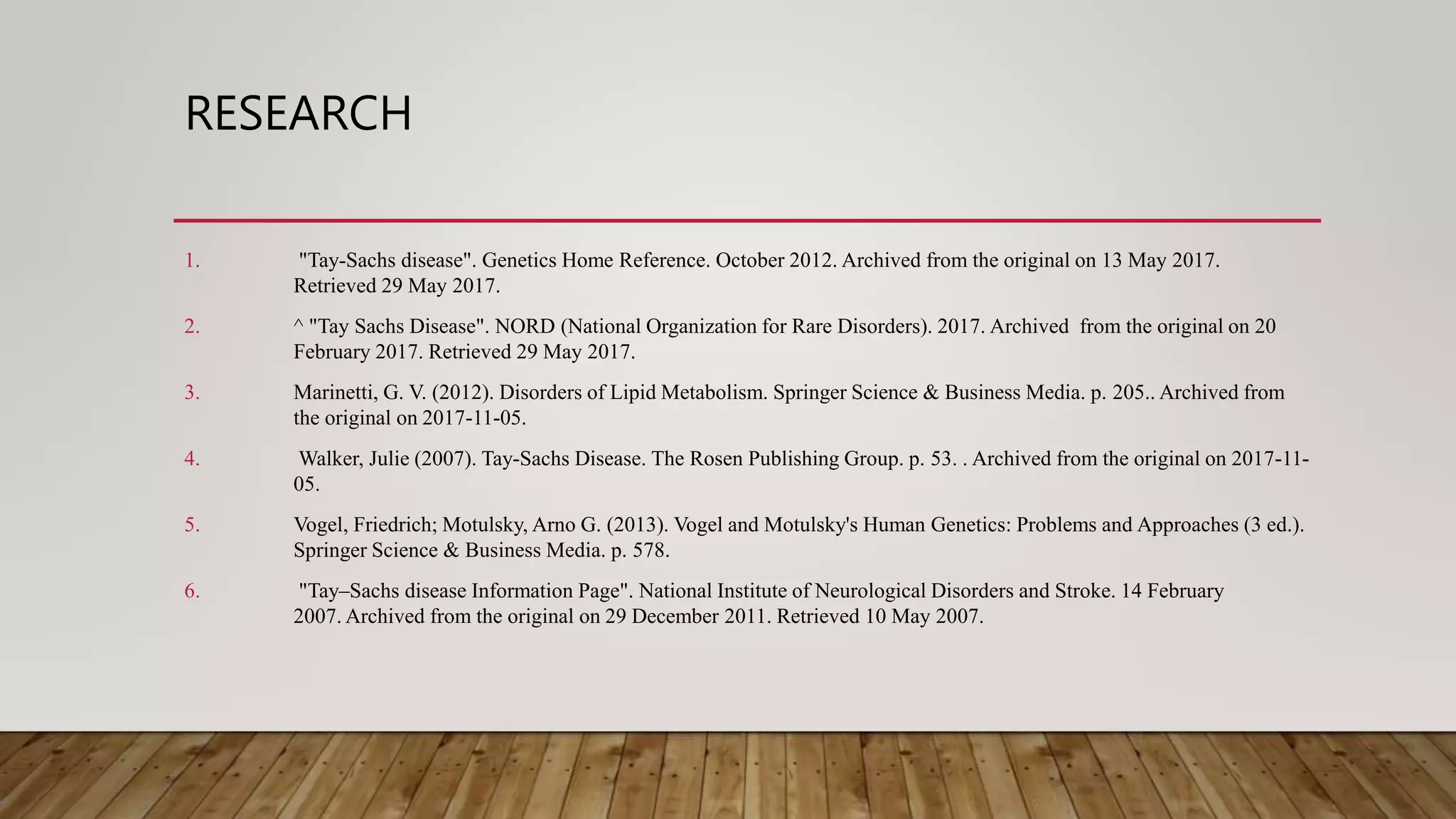 Tay sach disease ppt 1 | PPTX